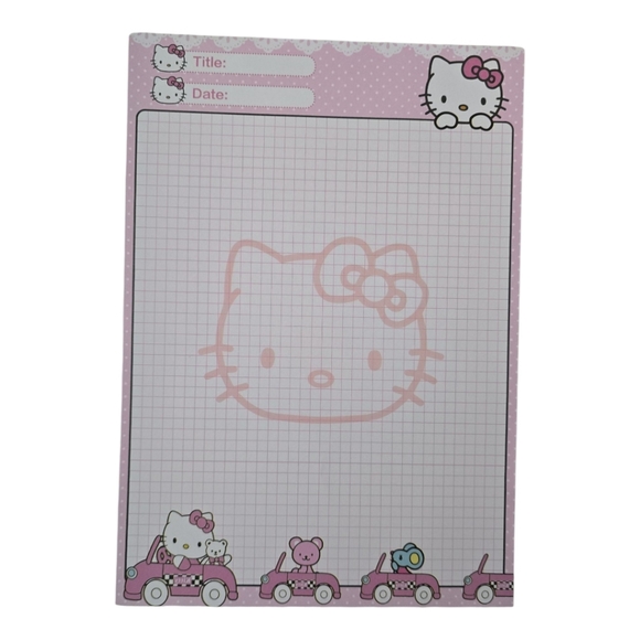 Office | Hello Kitty Grid Notepad | Poshmark